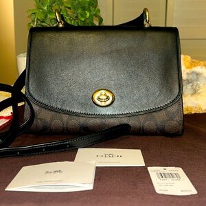 Coach | Bags | Tilly Top Handle Satchel With Signature Canvas Coach ...